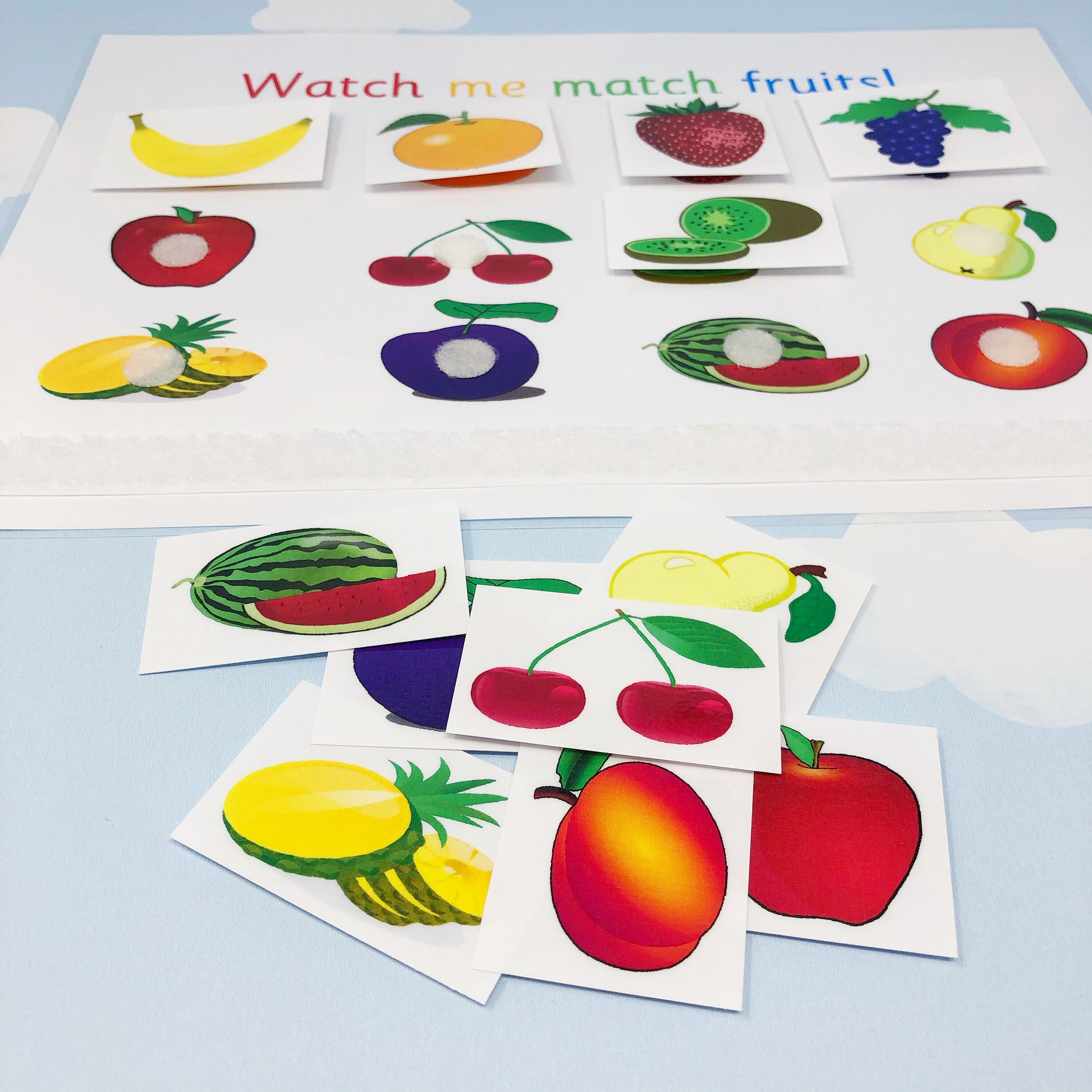 Fruits Learning Sheet Busy Book Activities Preschool Worksheet Toddler ...