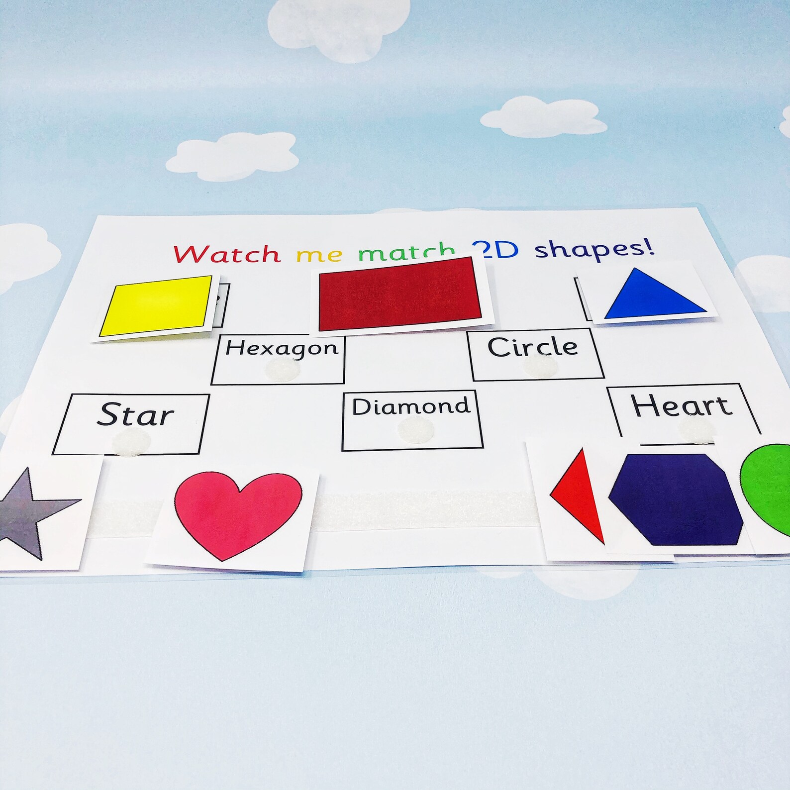 Shape Matching - Learning Sheet - 2D Shape Games - Learning Shapes ...