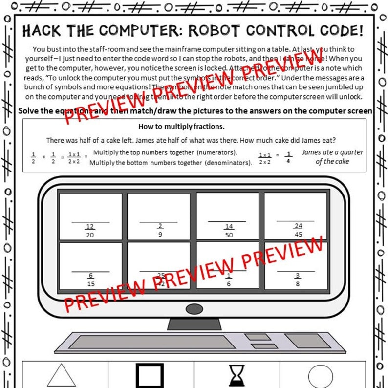 Maths Activity: Escape Room - Robot Takeover! End of Year Maths Fun. - Etsy