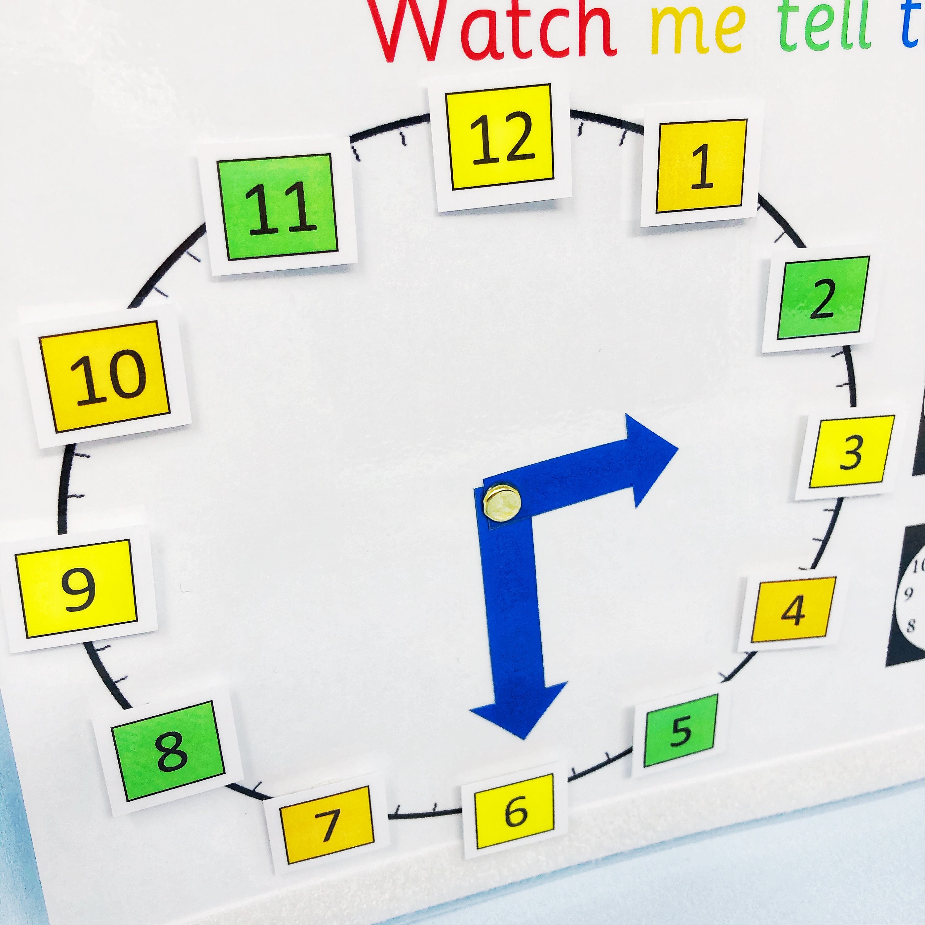 Telling the Time - Kids Clock - Starting School - Reception Learning ...