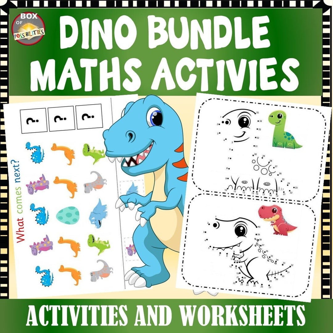 Nursery or Reception Dinosaur Bundle Maths Activities. - Etsy