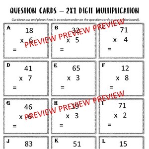 Multiplication Maths Board Game: Monster Battle! (one X One Digit & Two ...
