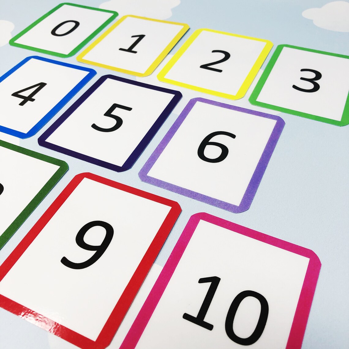 Number Flashcards - Printable Download - Learning Numbers - Starting ...
