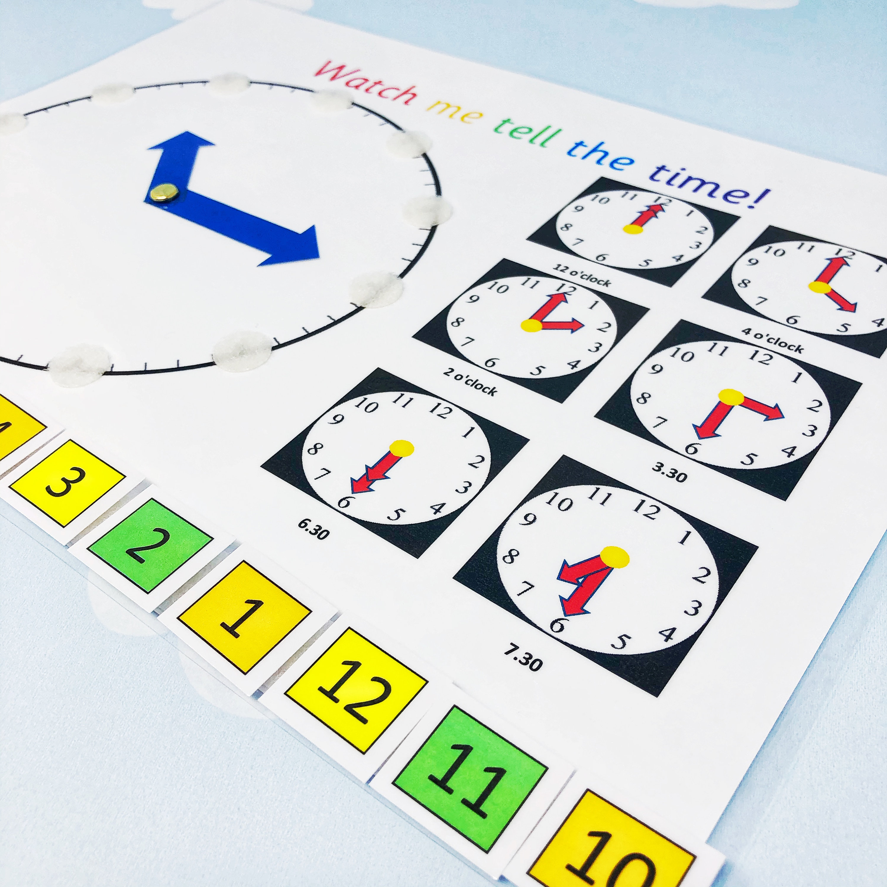 Telling the Time - Kids Clock - Starting School - Reception Learning ...