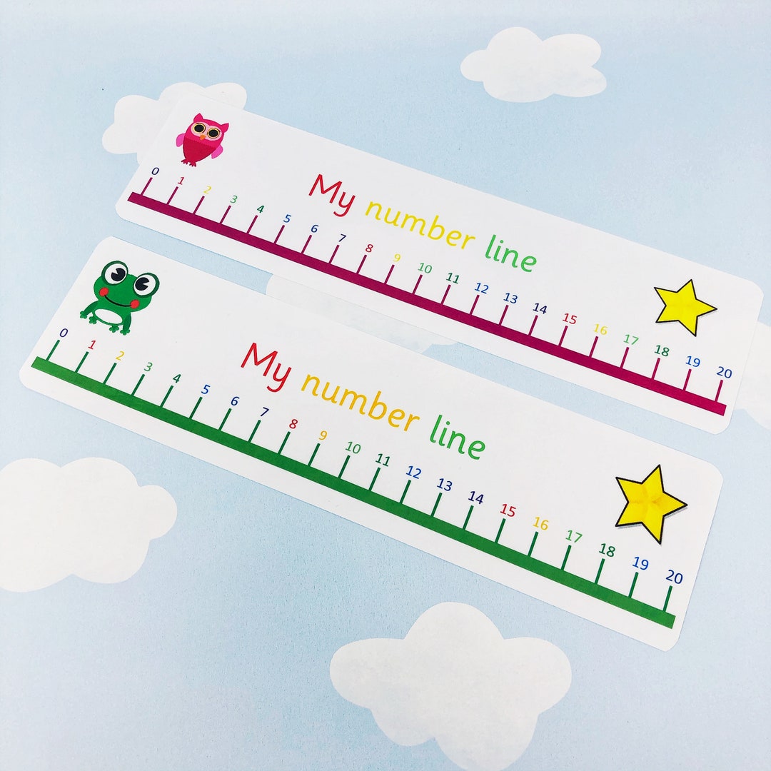 Number Line to 20: Maths Aid, Teaching Resource (PDF Printable) - Etsy