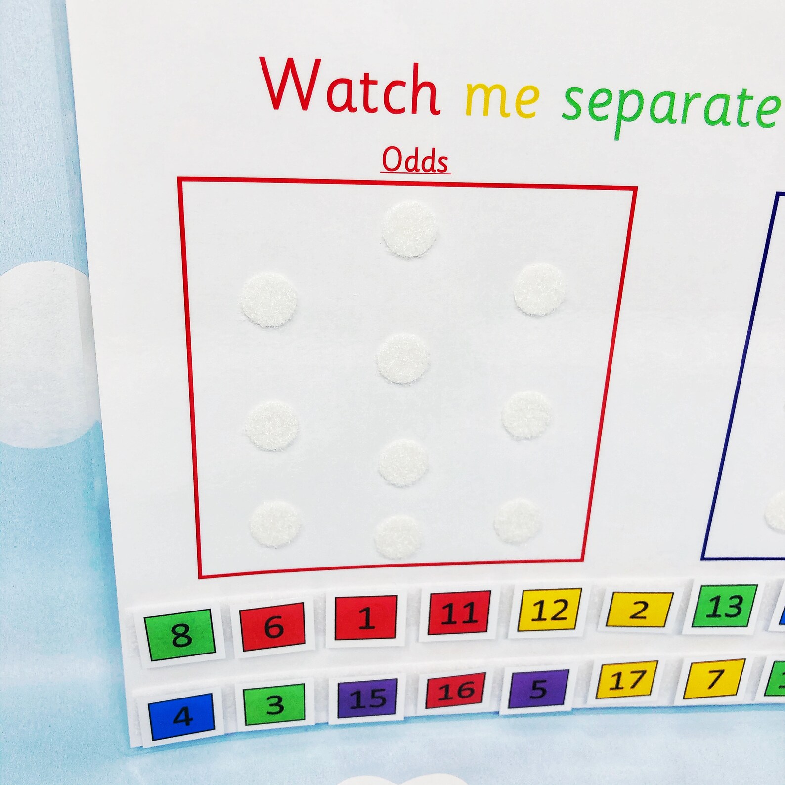 Odds and Evens Learning Sheet: Numbers to 20 (PDF File) - Etsy