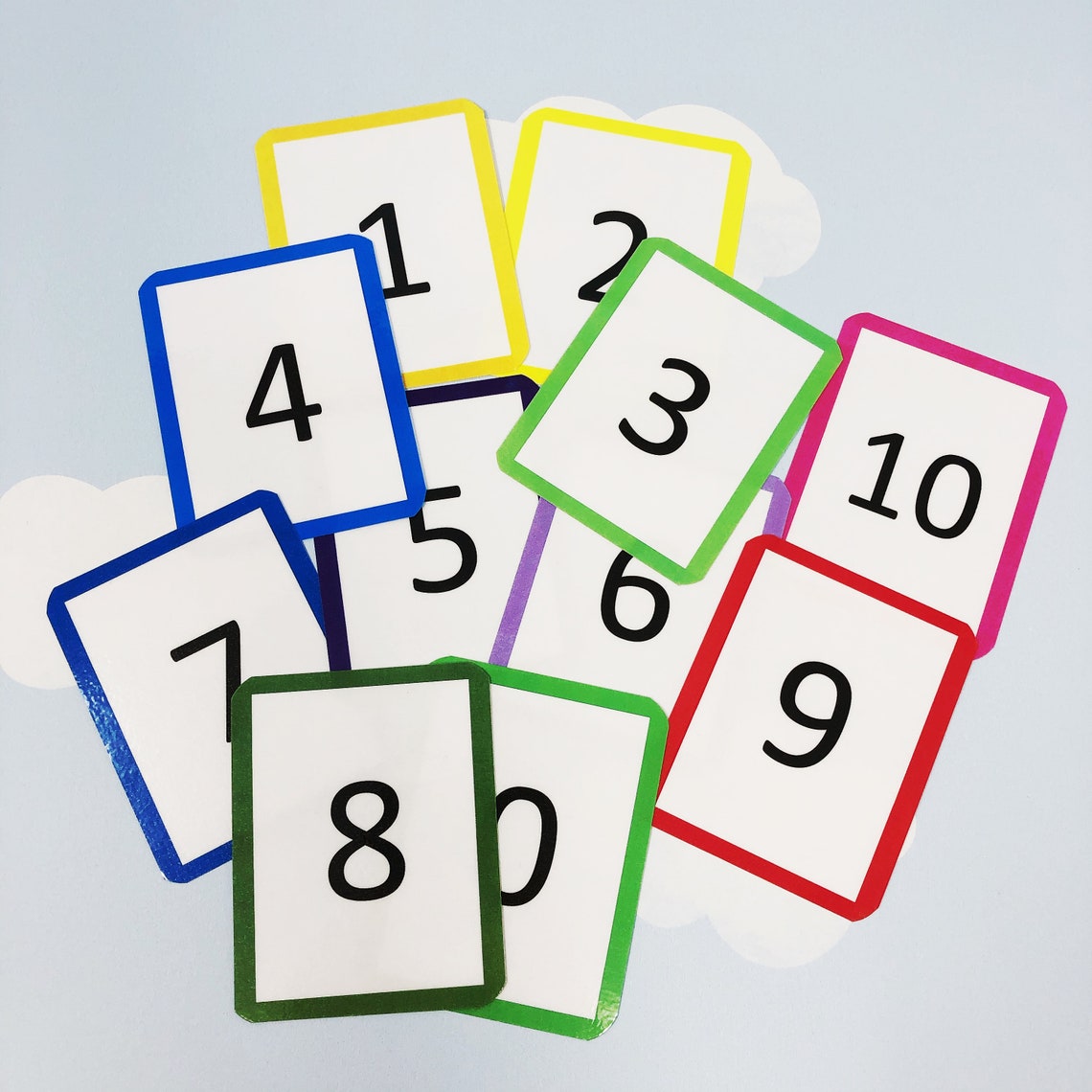 Number Flashcards - Printable Download - Learning Numbers - Starting ...