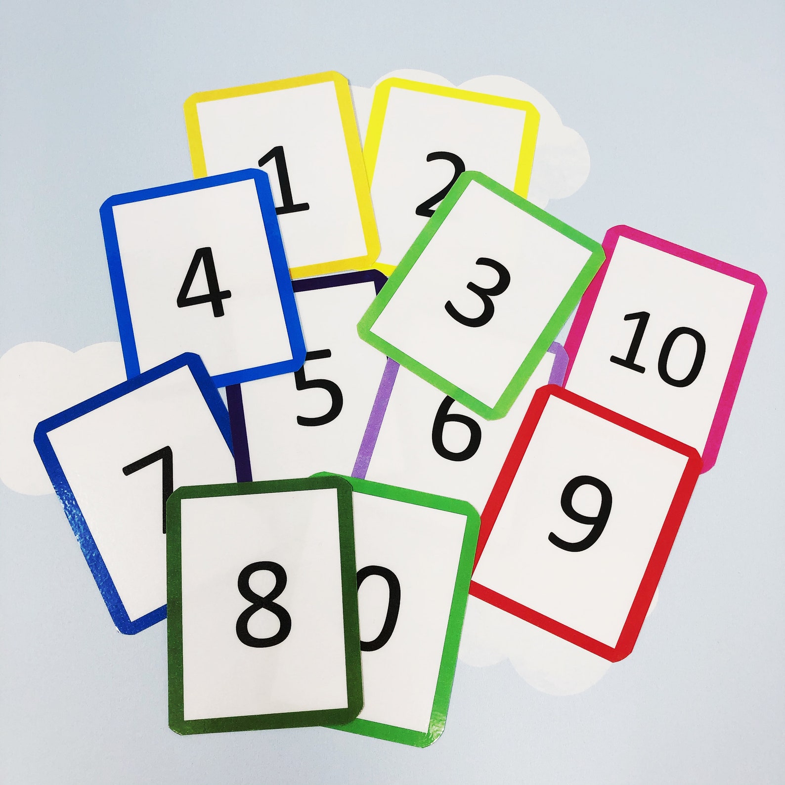 Number Flashcards - Printable Download - Learning Numbers - Starting ...