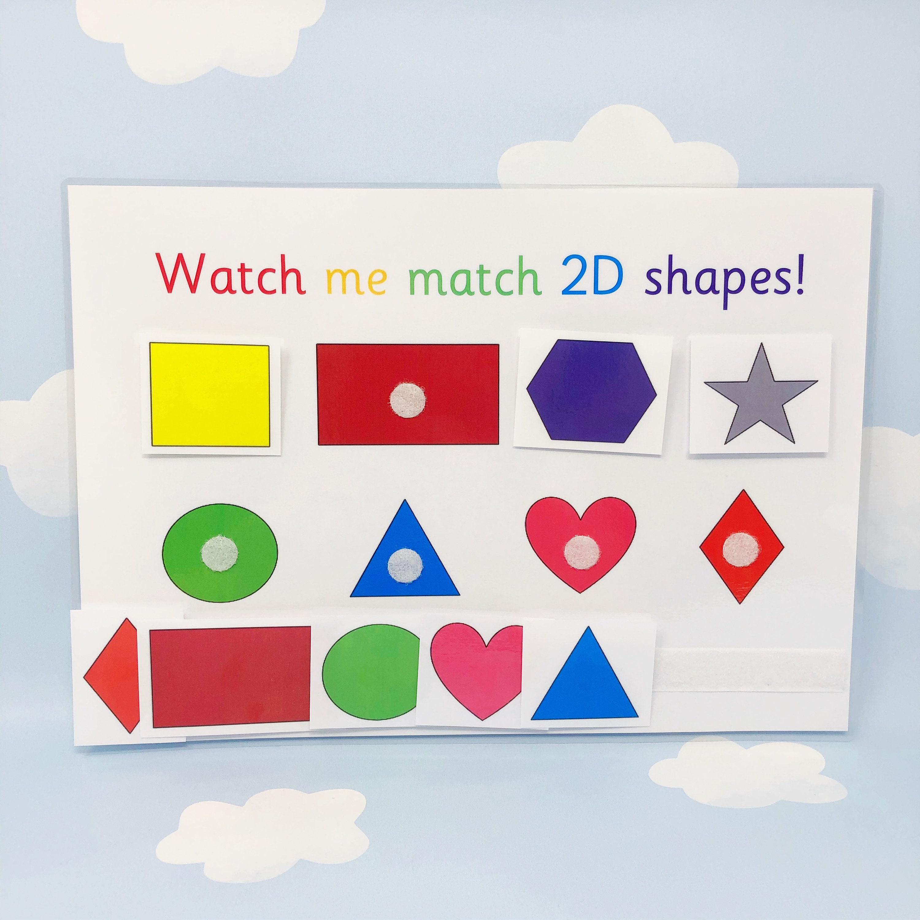 Shape Matching - Learning Sheet - 2D Shape Games - Learning Shapes ...