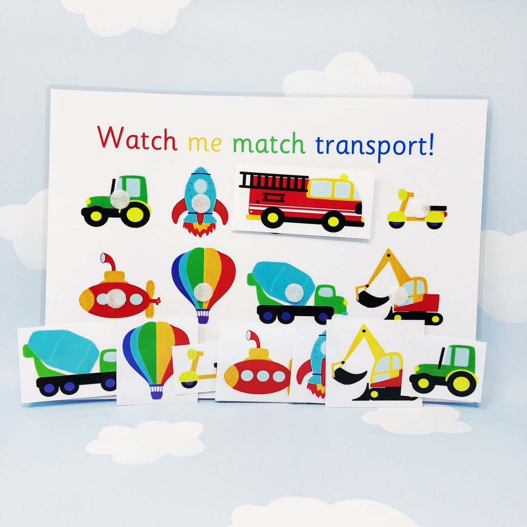 Transport Learning Sheet - Downloadable - Nursery Learning - Preschool ...