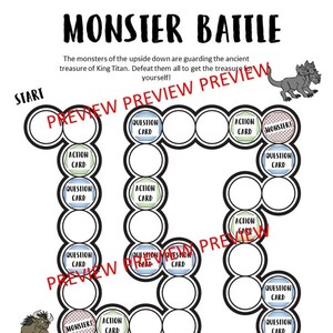 Multiplication Maths Board Game: Monster Battle! (one X One Digit & Two ...