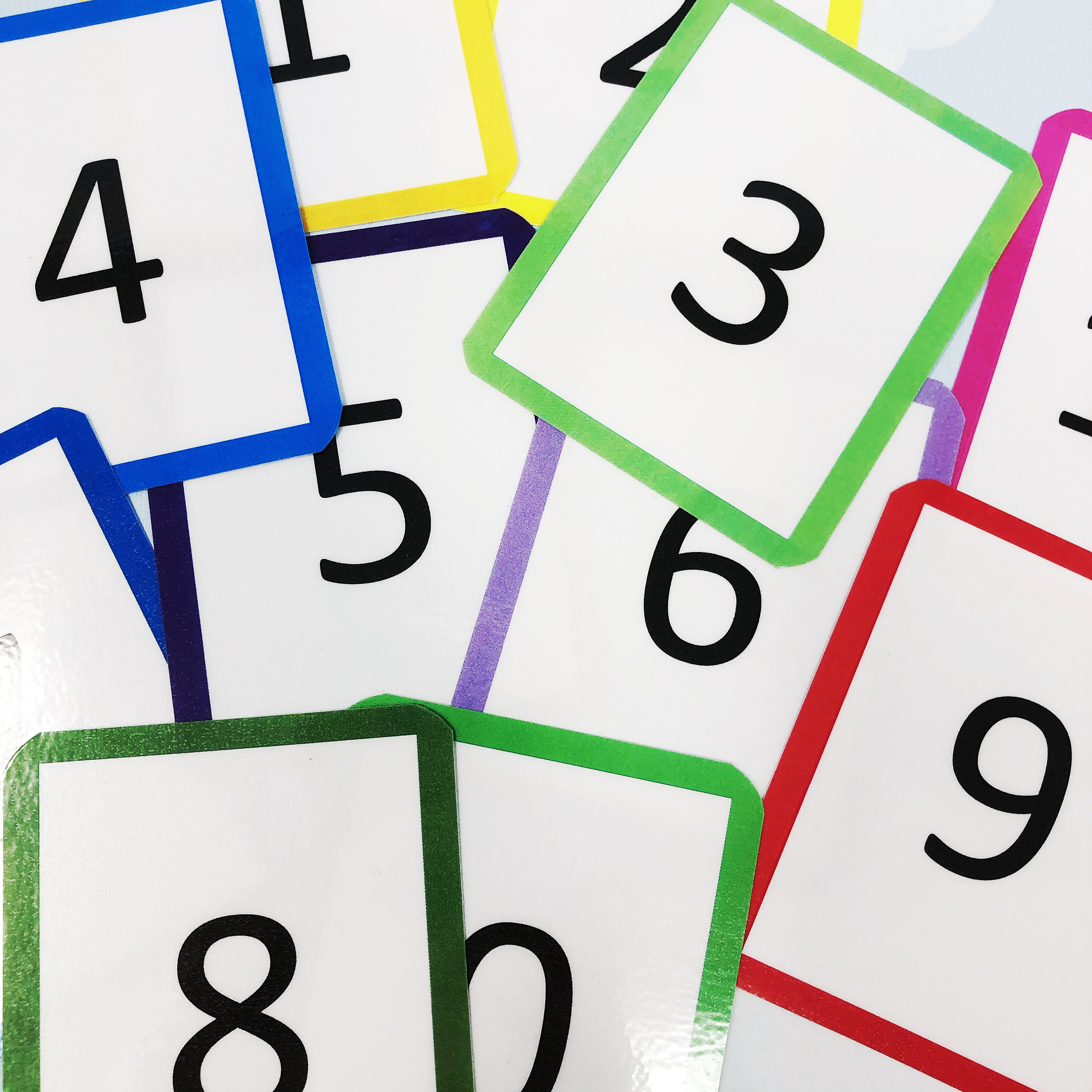 Number Flashcards - Printable Download - Learning Numbers - Starting ...