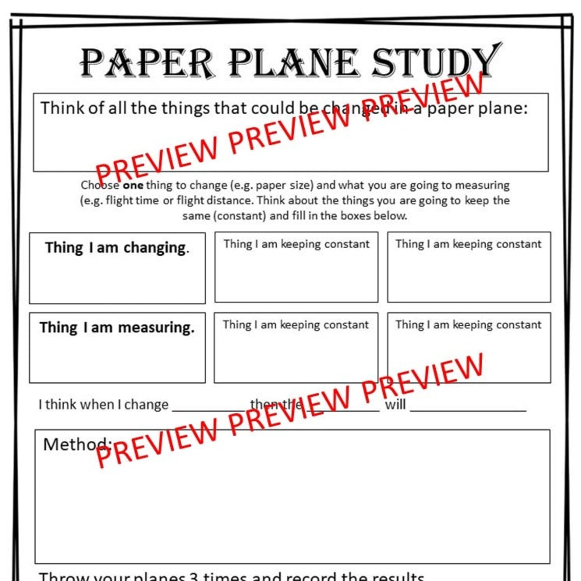 Paper Plane Math Activity & Paper Helicopter Activities. Fun Maths ...