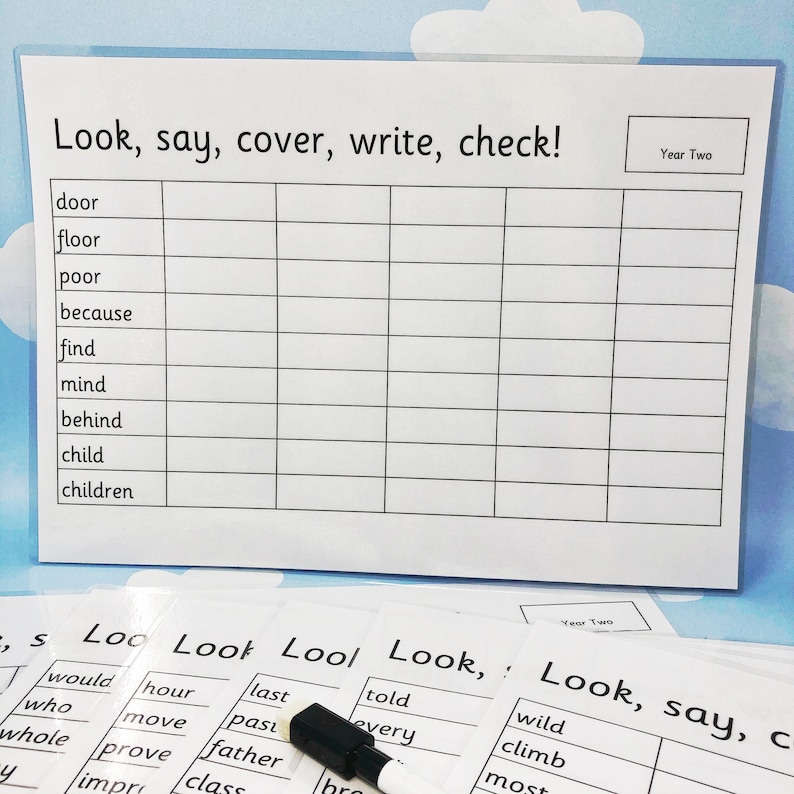 Year 2 Spellings - School Spellings - Common Exception Words - Spelling ...