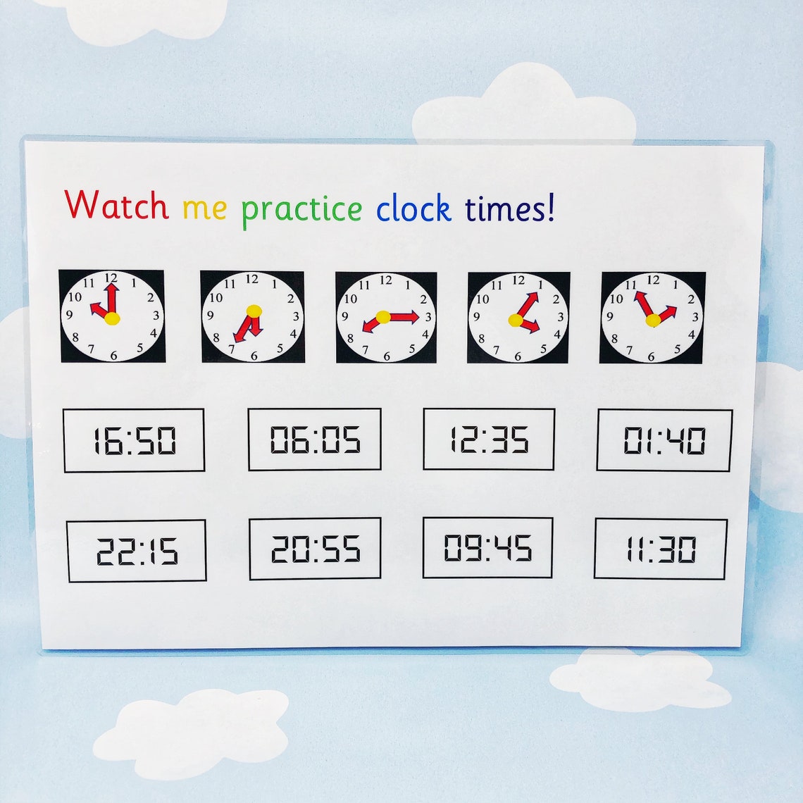 Telling the Time: Booklet and Clock Laminates. Years 1-3+ - Etsy