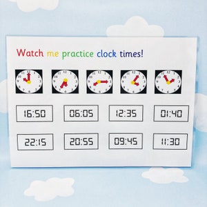 Telling the Time: Booklet and Clock Laminates. Years 1-3+ - Etsy
