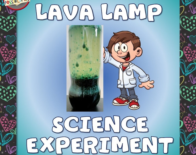 DIY Lava Lamp Kit, Homemade Lava Lamp Kit, Science Kid Kit, Kid ...