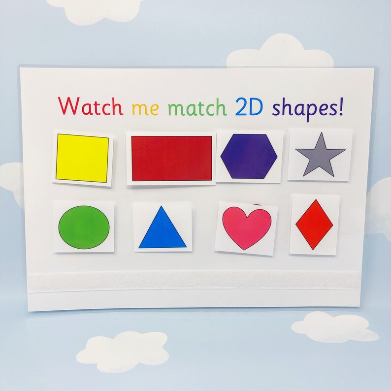 Shape Matching - Learning Sheet - 2D Shape Games - Learning Shapes ...