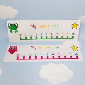 Number Line and Number Bonds to 10. - Etsy