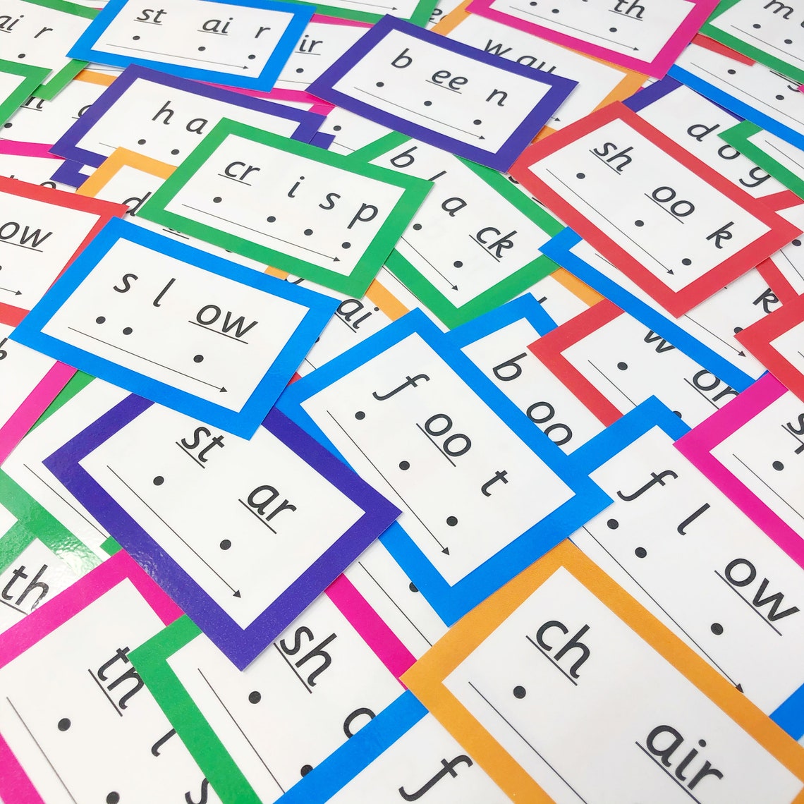 Phonics Flashcards Blending Words Reception Words KS1 - Etsy