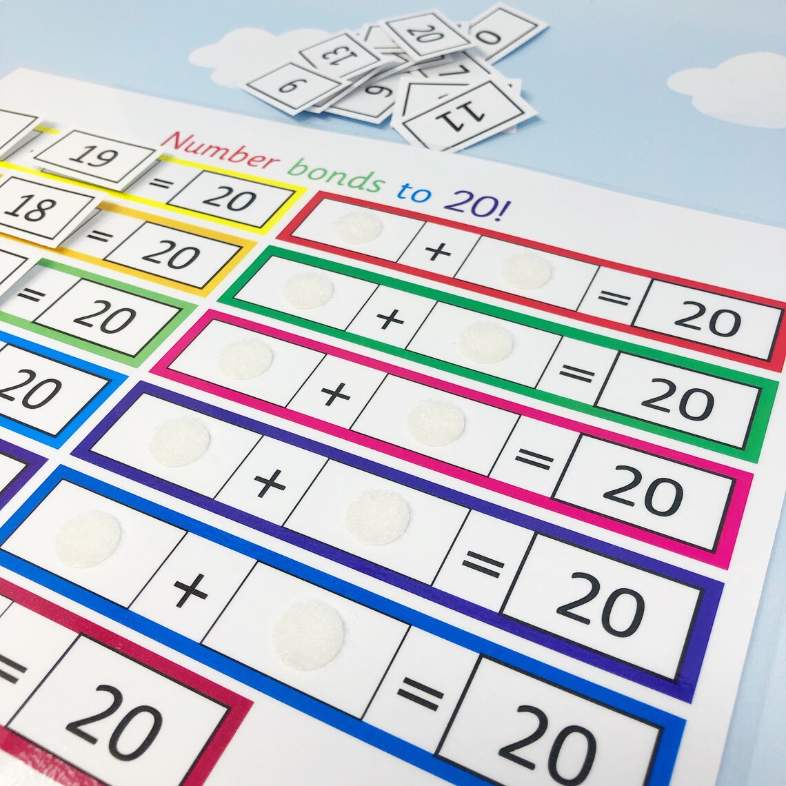 Number Bonds to 20 - Learning Sheet - Learn Numbers - KS1 - Number ...