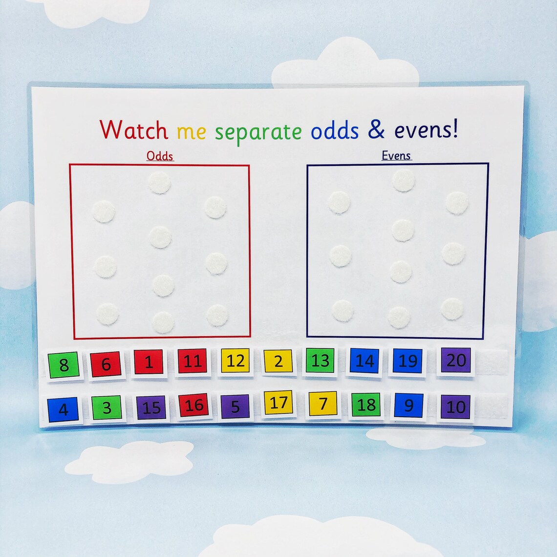 Odds and Evens - Learning Sheet - Numbers to 20 - KS1 - Numeracy ...