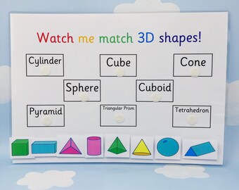 2D and 3D Shapes and Positions Task Cards - Etsy