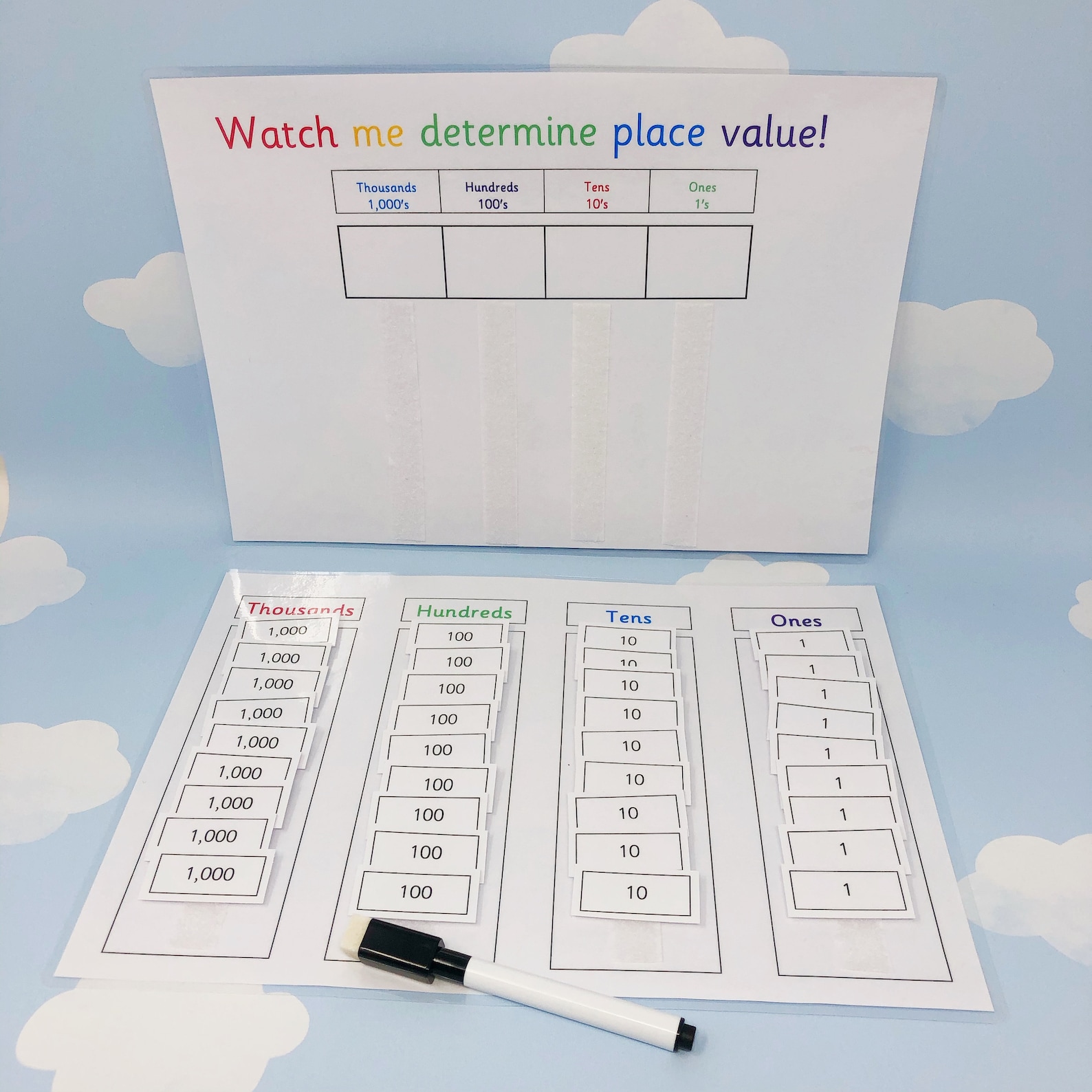Place Value Learning Sheet KS2 Matching Activities Learning Place ...