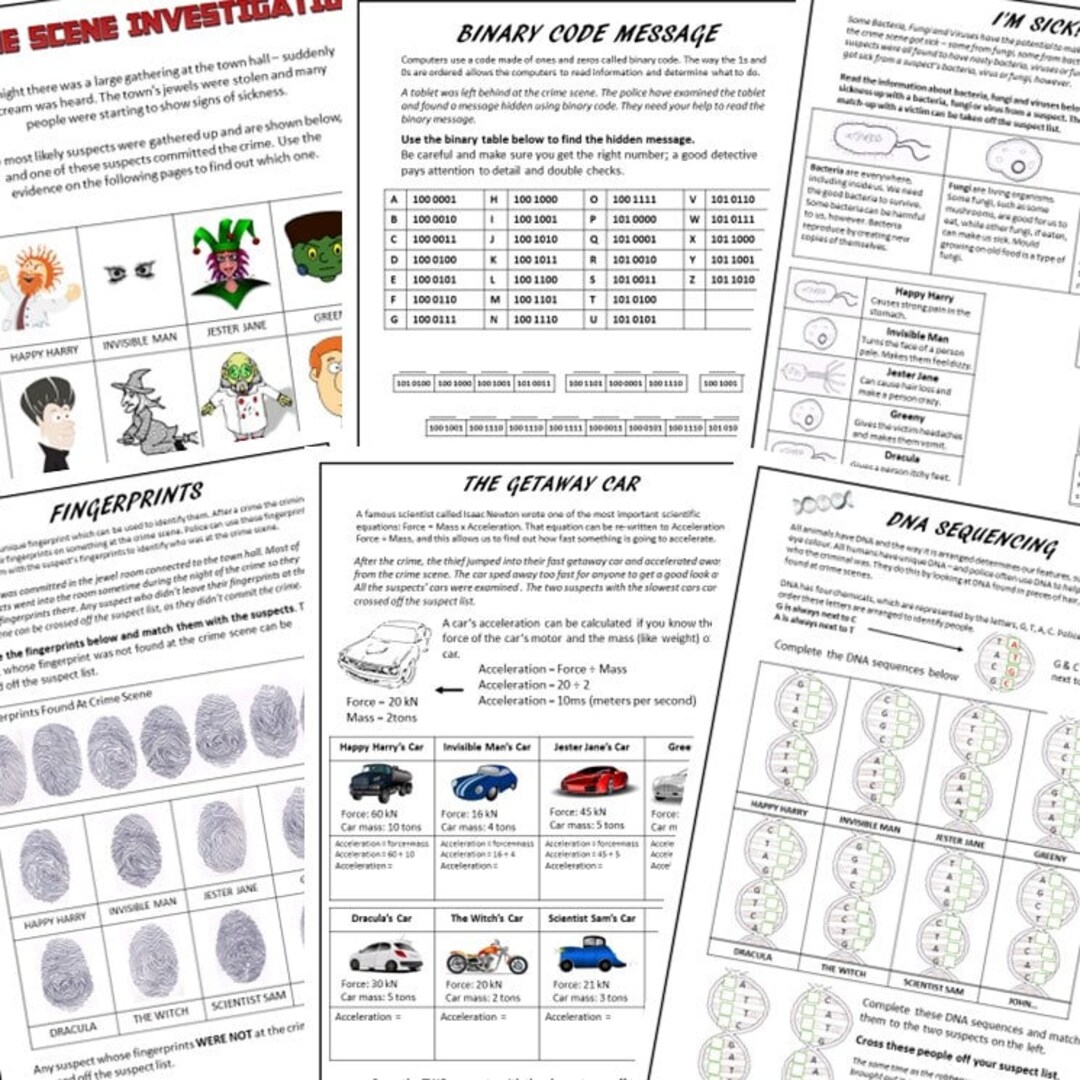 CSI Forensic Science - Use Science to Figure Out Who Stole the Jewels ...