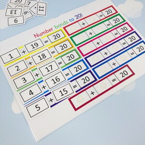 Number Bonds to 20 - Learning Sheet - Learn Numbers - KS1 - Number ...