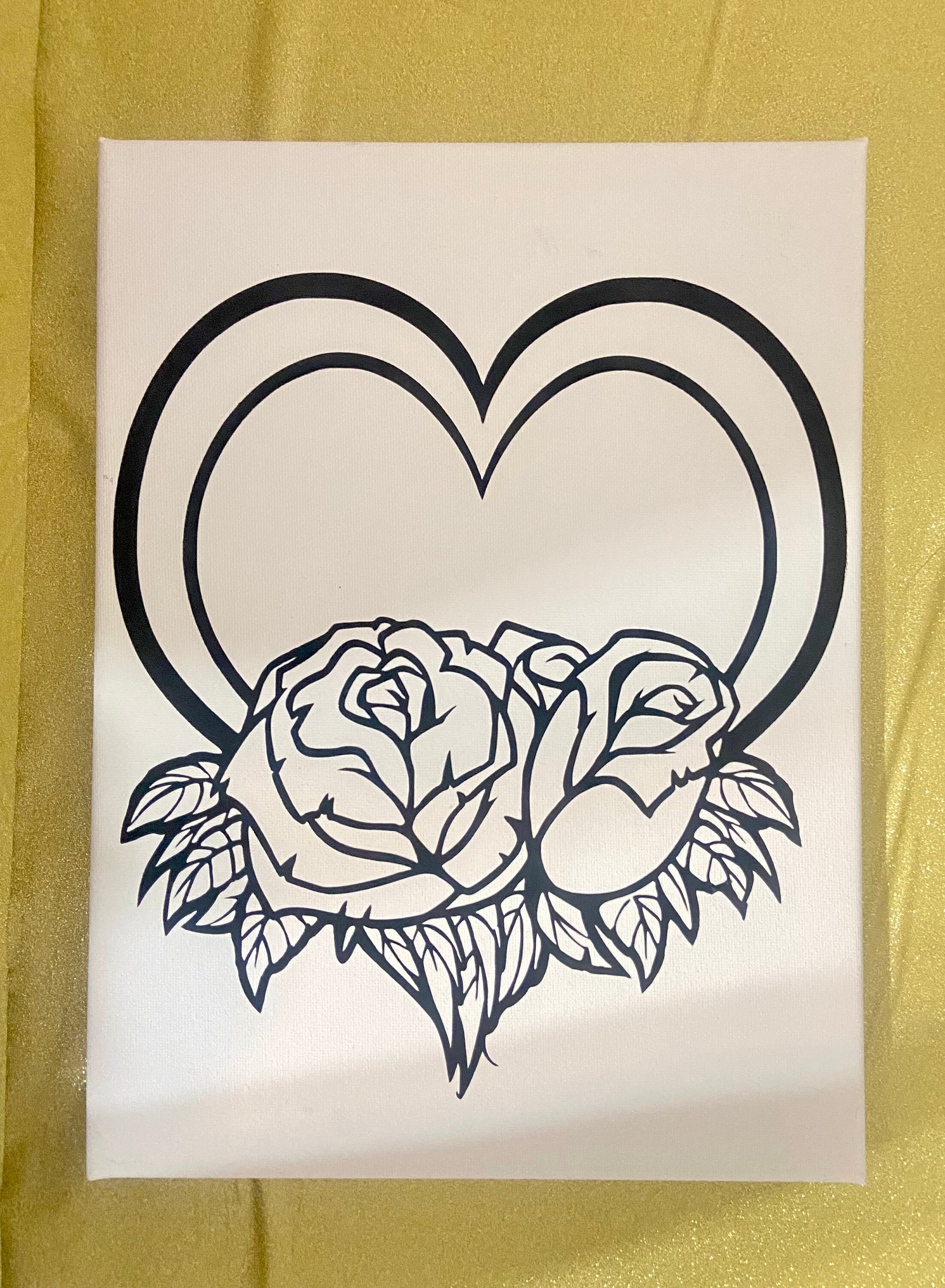 Easy Drawings Of Hearts With Roses