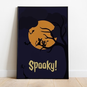 Spooky! - Halloween, Printable Poster, Printable Wall Art, Downloadable ...
