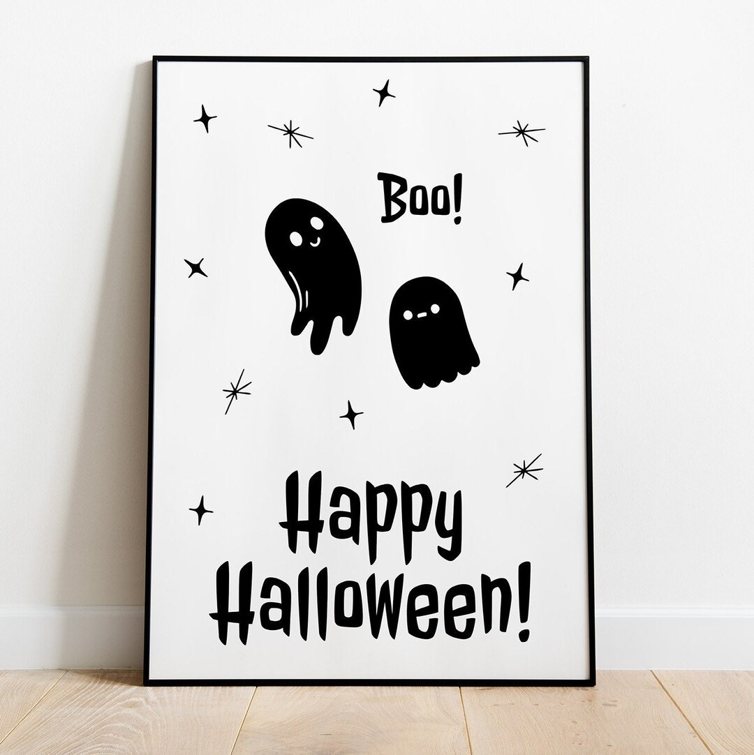 Happy Halloween - Printable Poster, Printable Wall Art, Downloadable ...
