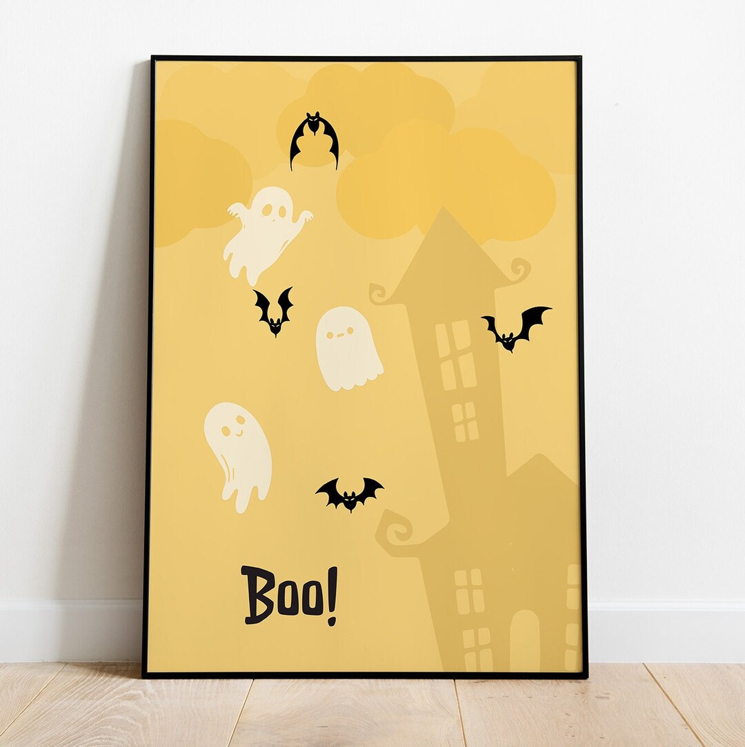 Boo! - Halloween, Printable Poster, Printable Wall Art, Downloadable ...