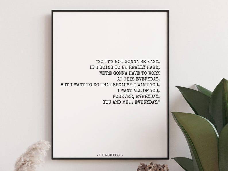 So It's Not Gonna Be Easy, It's Going to Be Really Hard... the Notebook ...