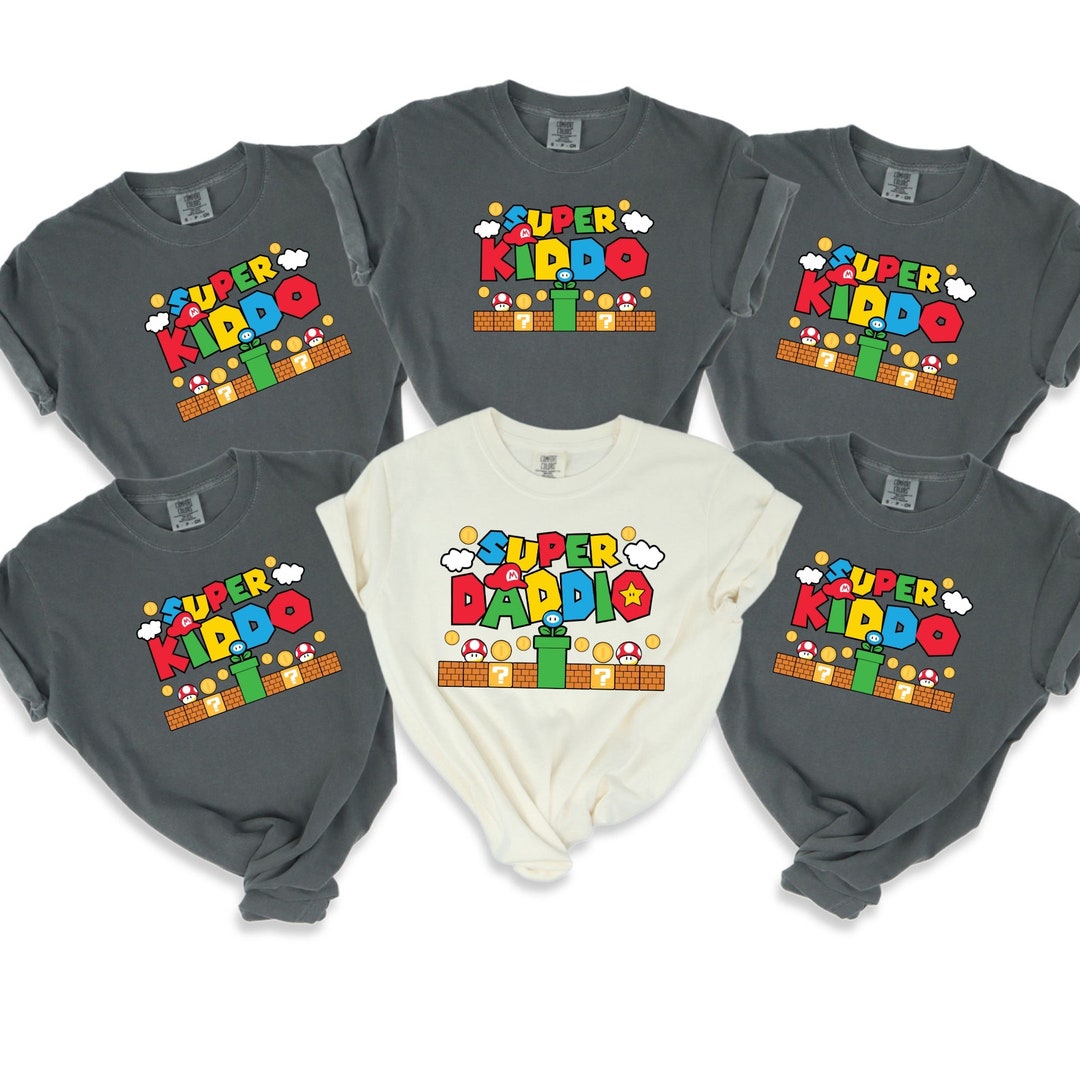 Super Mario Custom Shirt, Comfort Colors Disney Shirt, Super Mario ...