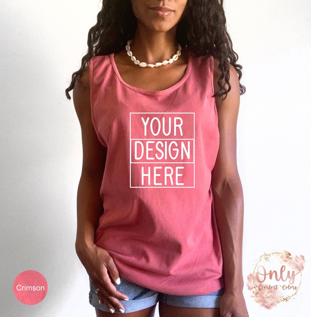 Comfort Colors® Create Your Own Tank Top, Custom Logo Tank, Custom Text ...