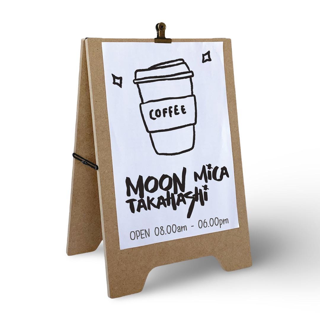 Wooden A-frame Display Stand , Table Display, Rustic Menu Holder – A3 ...