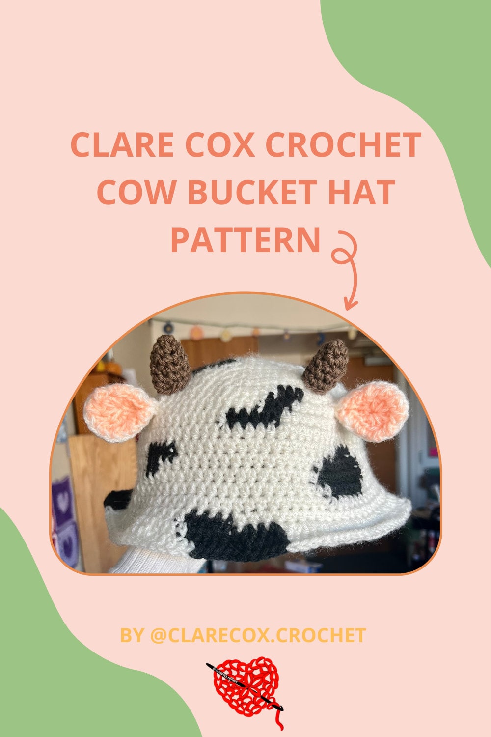 Cow Bucket Hat Crochet Pattern - Etsy