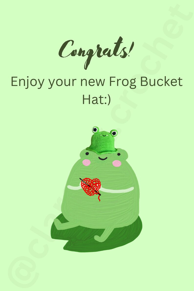 Frog Bucket Hat Crochet Pattern - Etsy