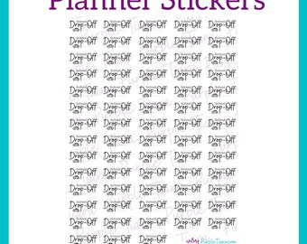 School Drop off Planner Stickers - Etsy