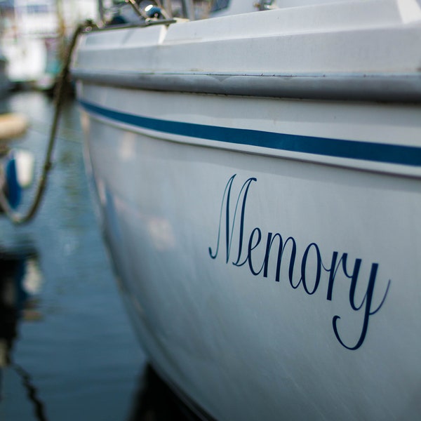 Boat Name Decal - Etsy