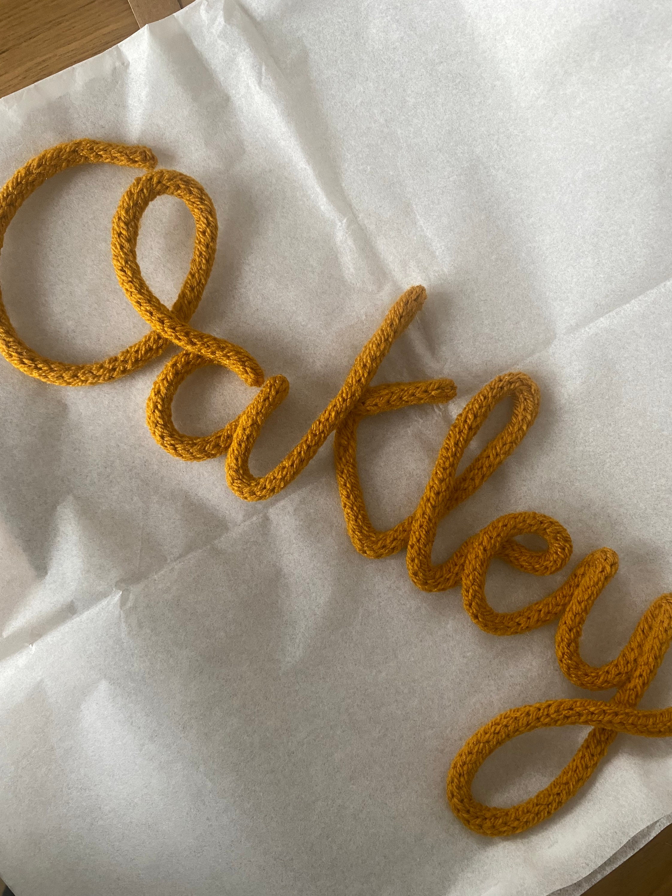 Knitted Wire Signs Custom Made - Etsy