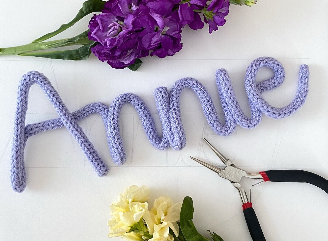 Knitted Wire Signs - Custom Made - Etsy