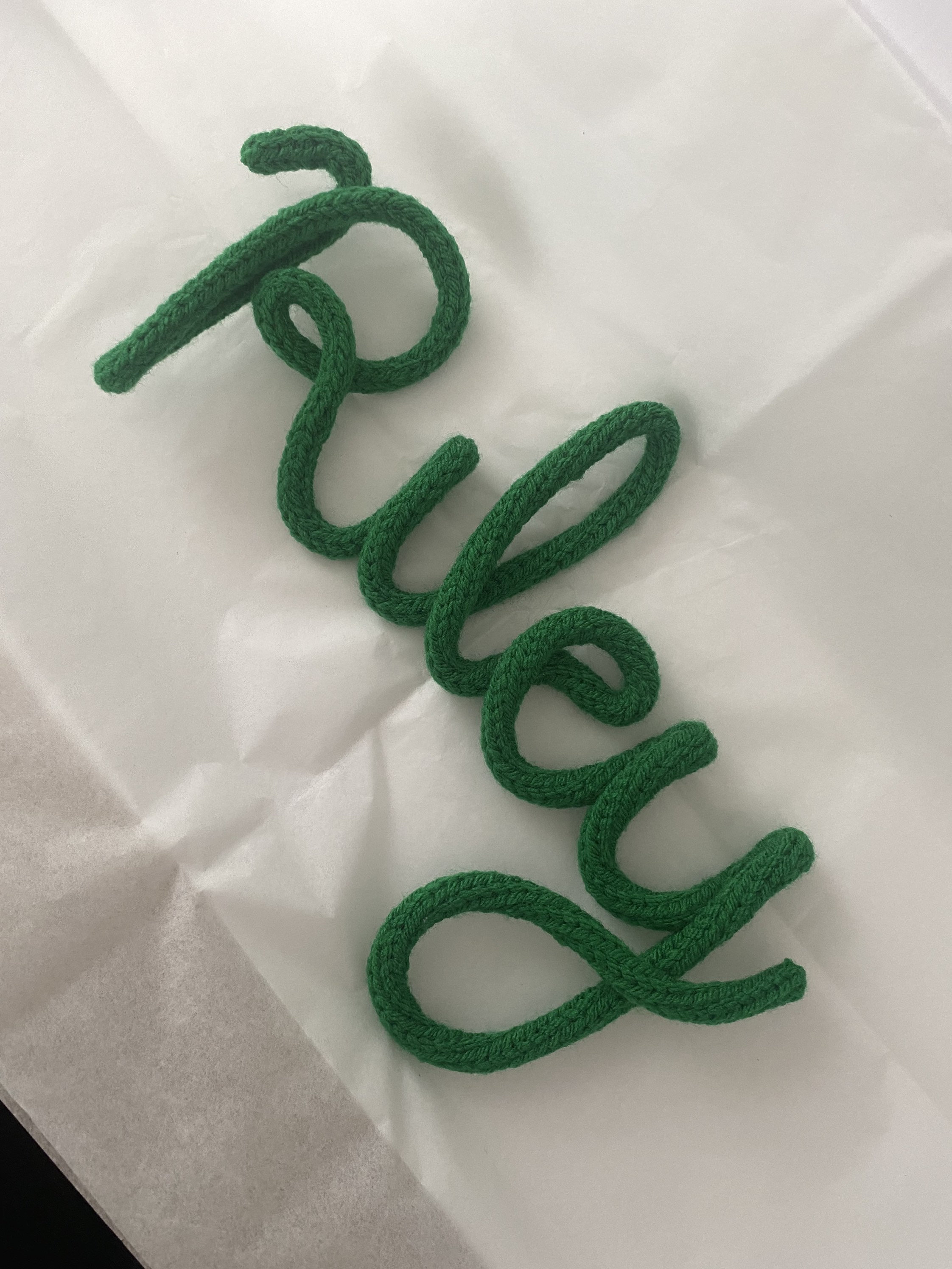 Knitted Wire Signs Custom Made - Etsy