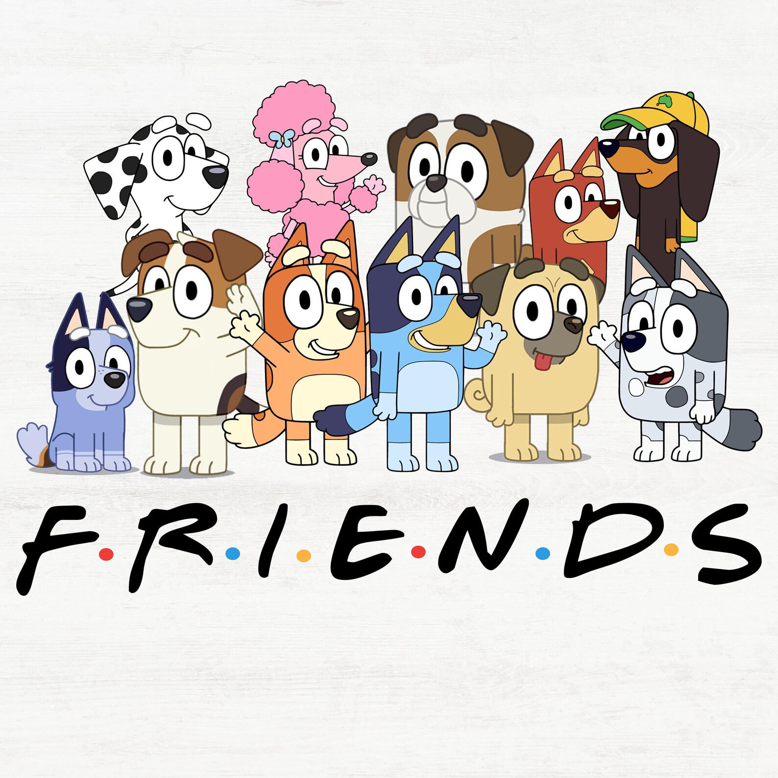 Bluey Friends Png, Bluey Cut Files for Cricut, Bluey the Clipart, Bluey ...