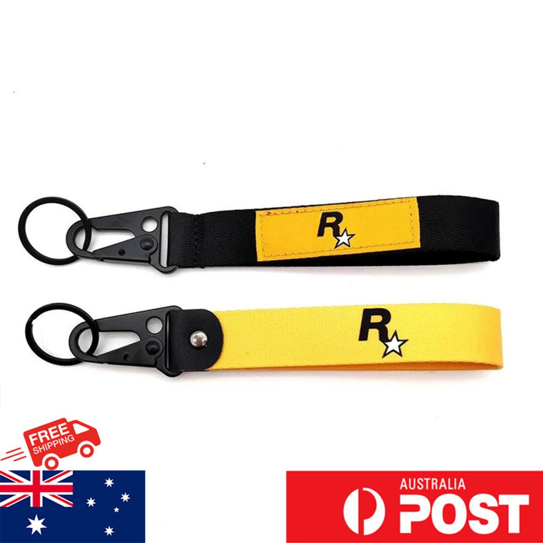 For Rockstar Game GTA 5 Fans Keychain Accessories Decoration Nylon ...