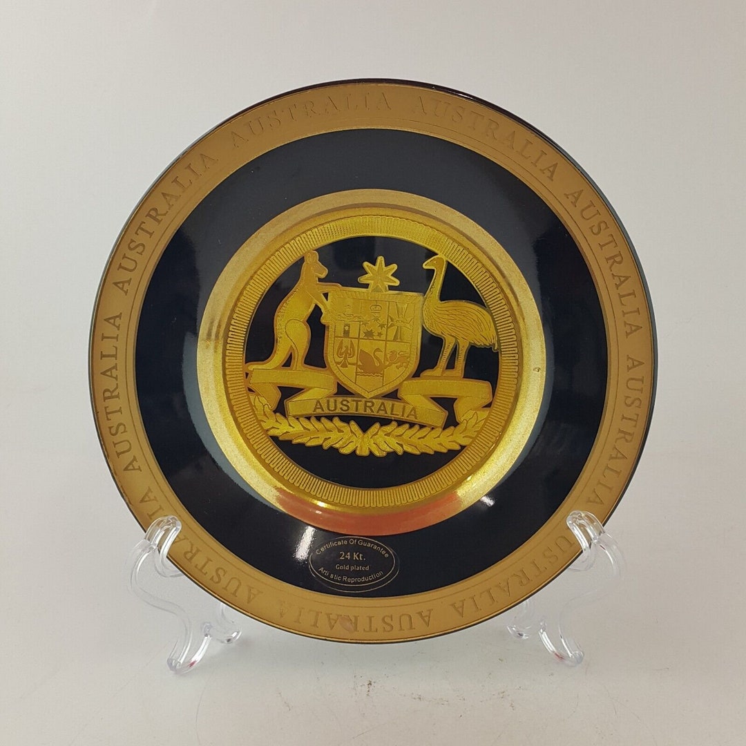 Australia Commonwealth 24k-gold Plated Plate 7431 O/A - Etsy