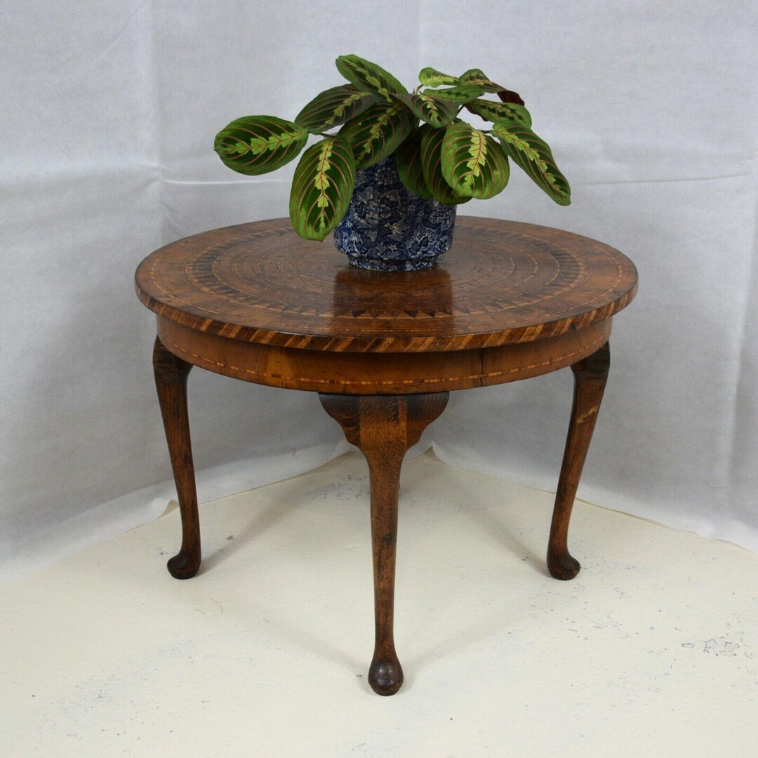 Italian Walnut Inlay Rolo Table With Later Legs F21 - Etsy