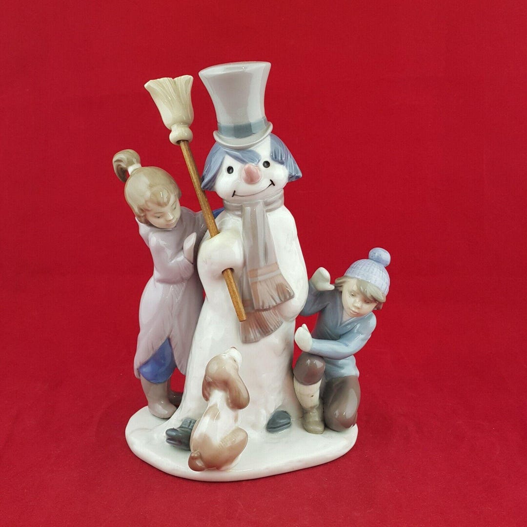 Lladro Nao Figurine 5713 the Snowman Porcelain Collectible 6111 L/N - Etsy